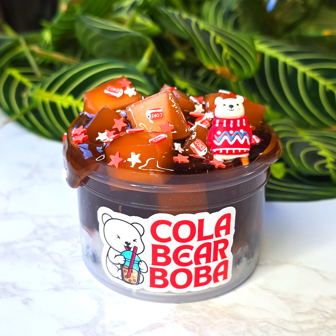 Cola Bear Boba – CinnaCrew Slimes